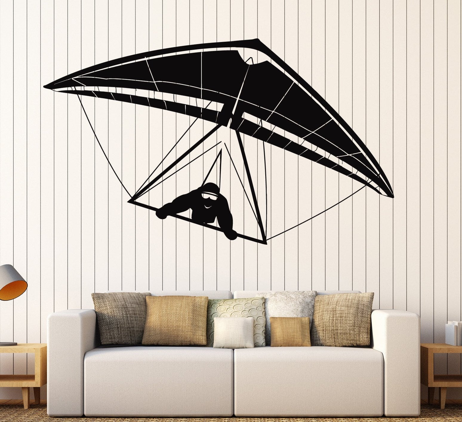 Vinyl Wall Decal Hang Gliding Glider Air Sports Stickers Mural Unique ...