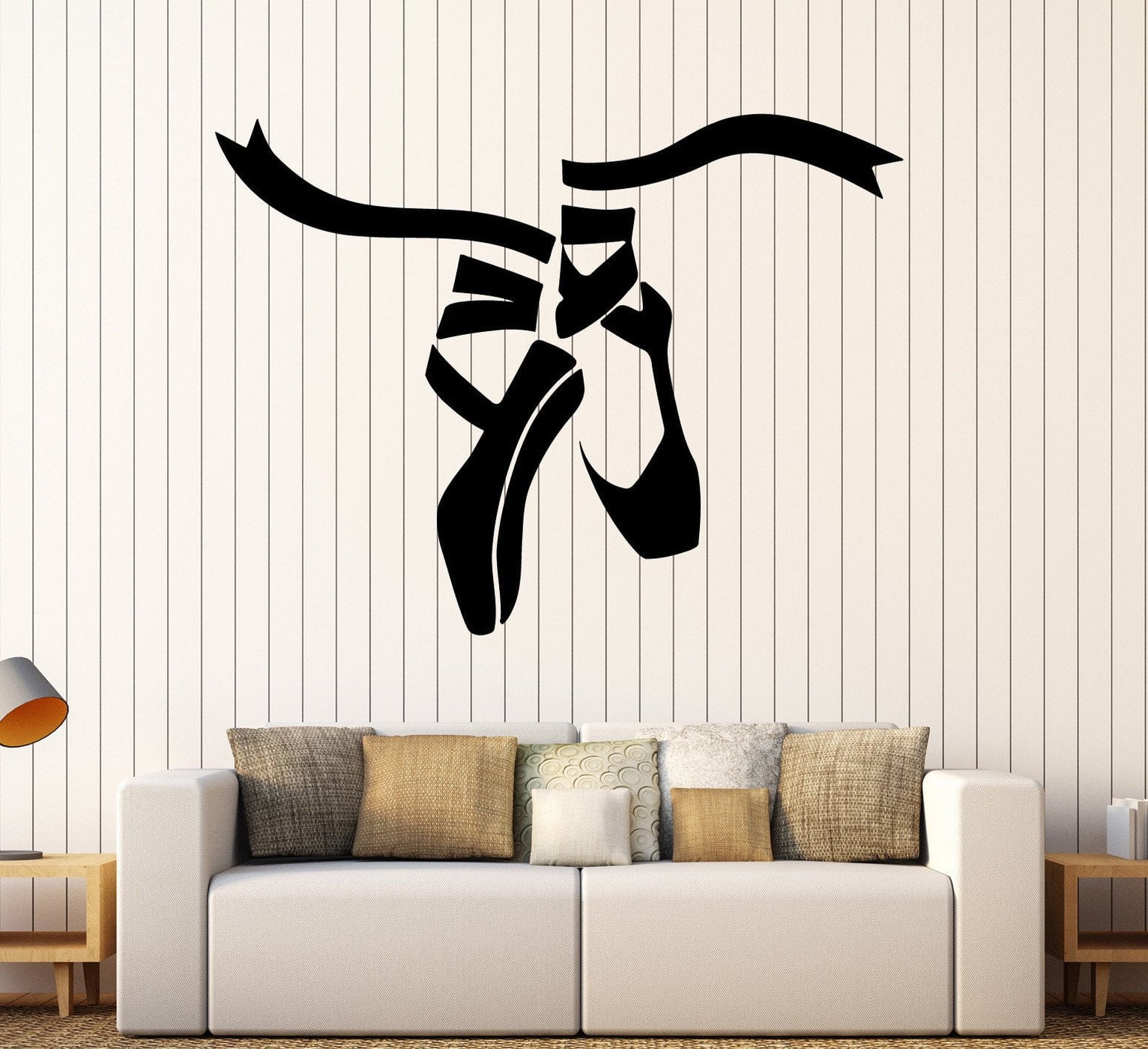 Vinyl Wall Decal Ballet Dance Studio Shoes Stickers Mural Unique Gift ...