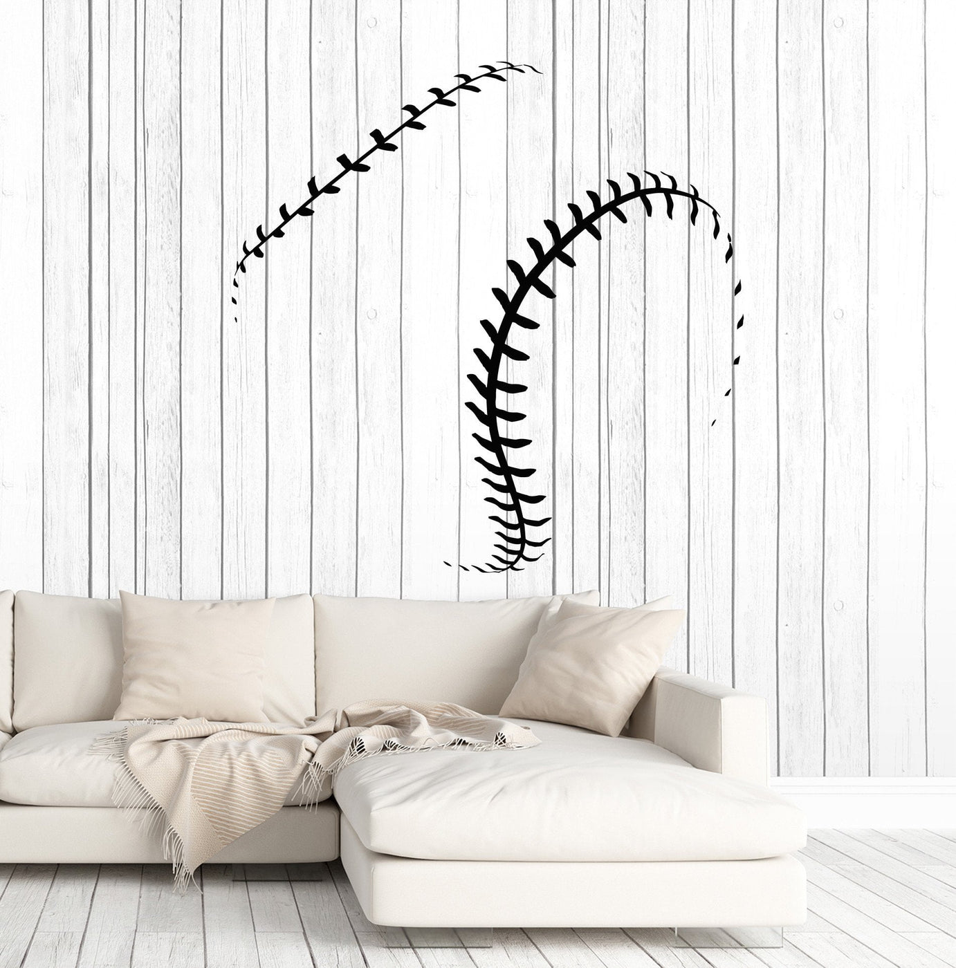 Vinyl Wall Decal Baseball Ball Fan Decor Boys Man Sport Sticker ...