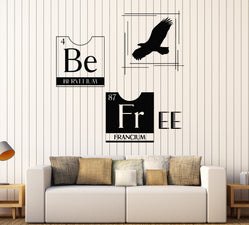 Vinyl Wall Decal Be Free Bird Freedom Stickers Mural Unique Gift (ig44 ...