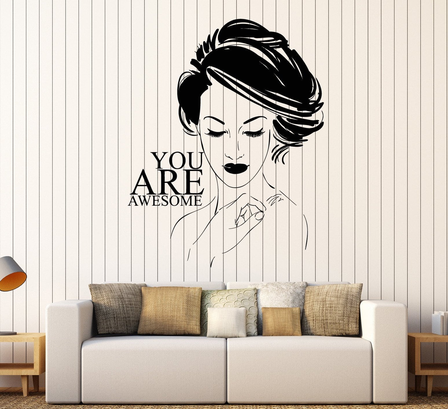 Wall Sticker Decor Vinyl Beauty Salon Quote Girl Room Stickers Unique ...
