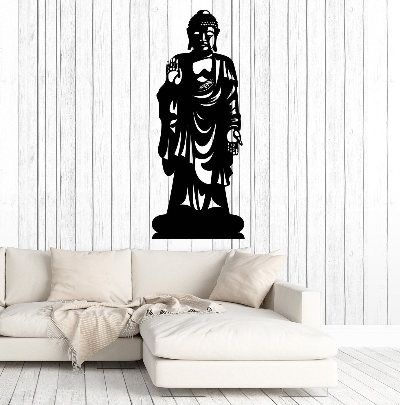 Vinyl Wall Decal Buddha Statue Buddhism Decor Stickers Mural Unique Gi ...