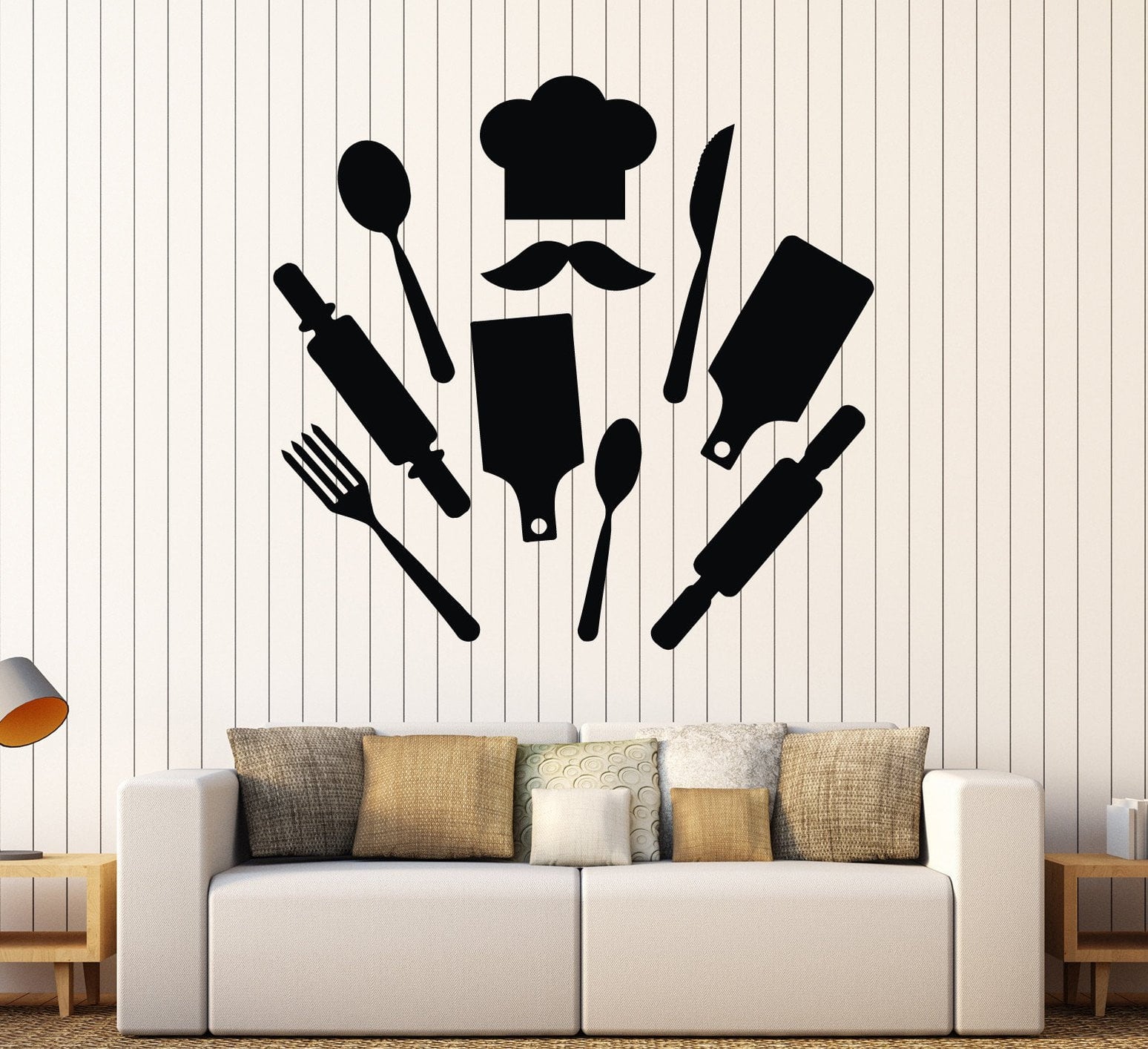 Vinyl Wall Decal Chef Kitchen Restaurant Decor Cook Stickers Unique Gi ...