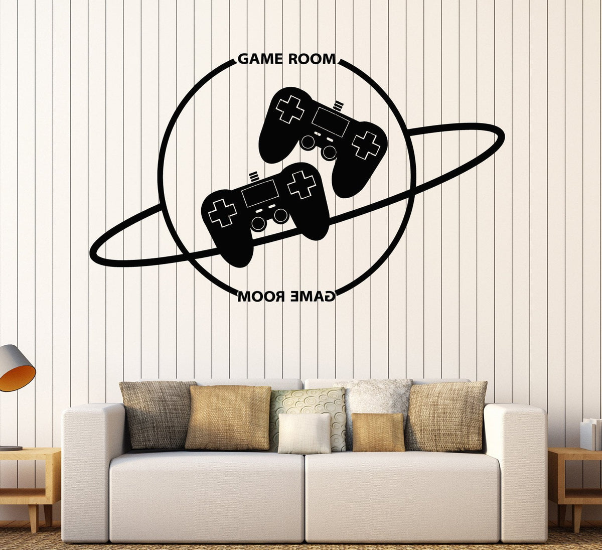 Vinyl Wall Decal Game Room Gamer Video Games Joysticks Stickers Unique ...