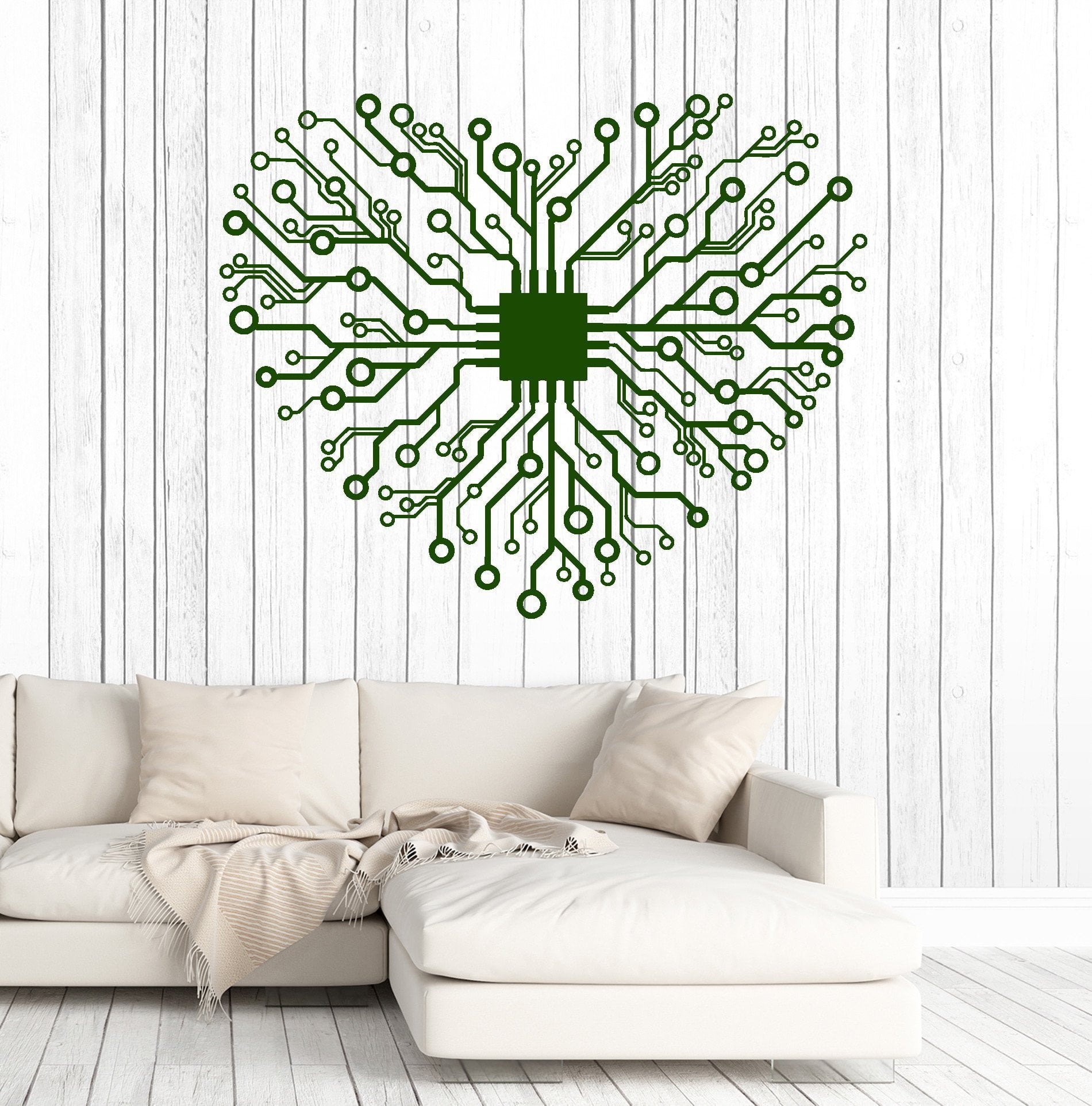 Vinyl Wall Decal Chip Heart Geek Engineer Decor Stickers Murals Unique ...