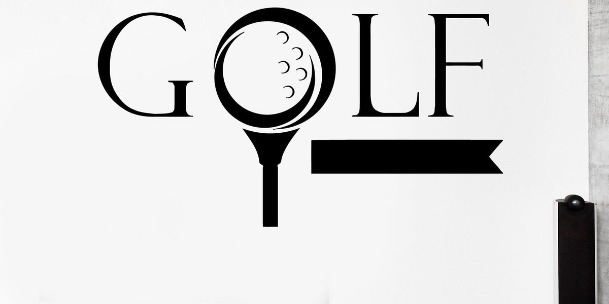 Wall Sticker Vinyl Decal Golf Word Golfer Sports Game Nice Decor Fans ...