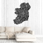 Vinyl Wall Decal Ireland Map Irish Pattern Irishman Decor Stickers Mur ...