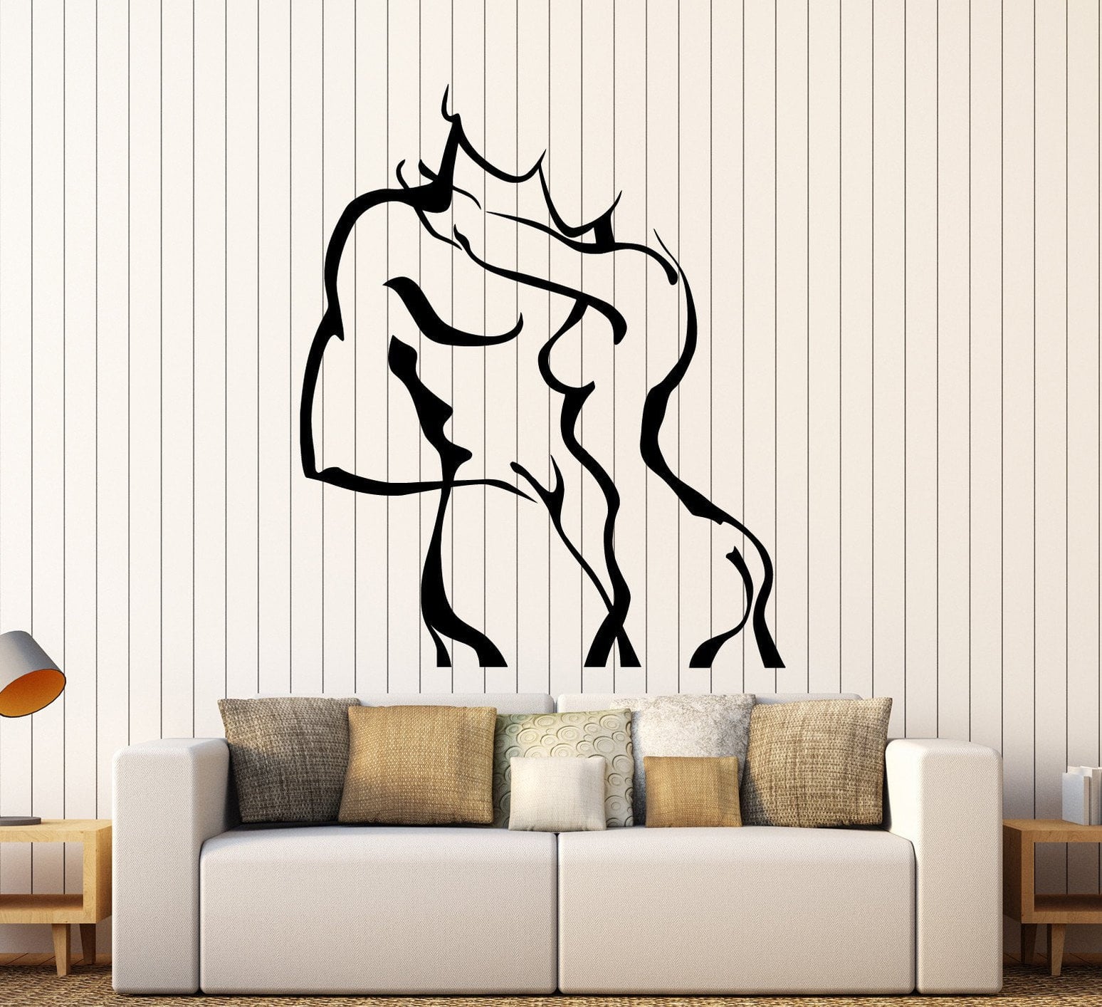 Vinyl Wall Decal Love Couple Bedroom Decor Stickers Unique Gift (ig390 ...