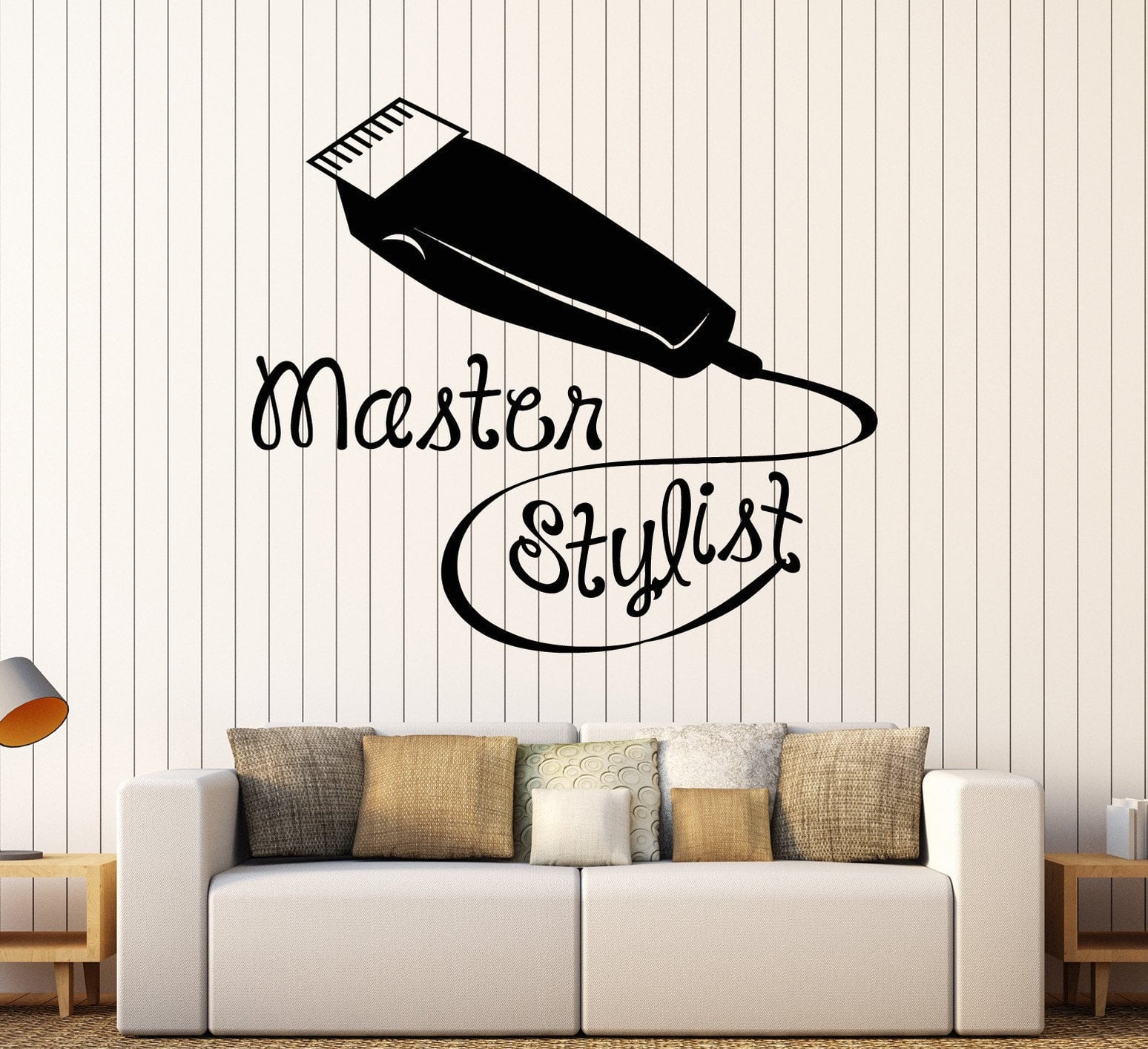 Vinyl Wall Decal Master Stylist Hair Salon Hairdresser Barbershop Uniq ...