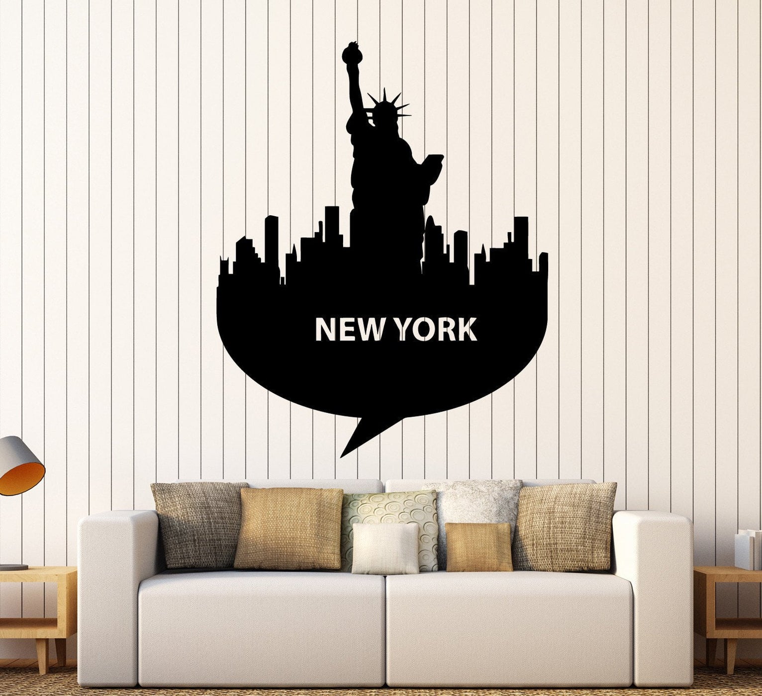 Vinyl Wall Decal New York USA City The Statue of Liberty Stickers Uniq ...