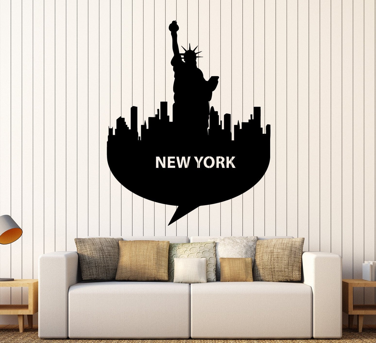 Vinyl Wall Decal New York USA City The Statue of Liberty Stickers Uniq ...