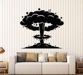 Vinyl Wall Decal Nuclear Explosion Catastrophe Stickers Mural Unique G ...