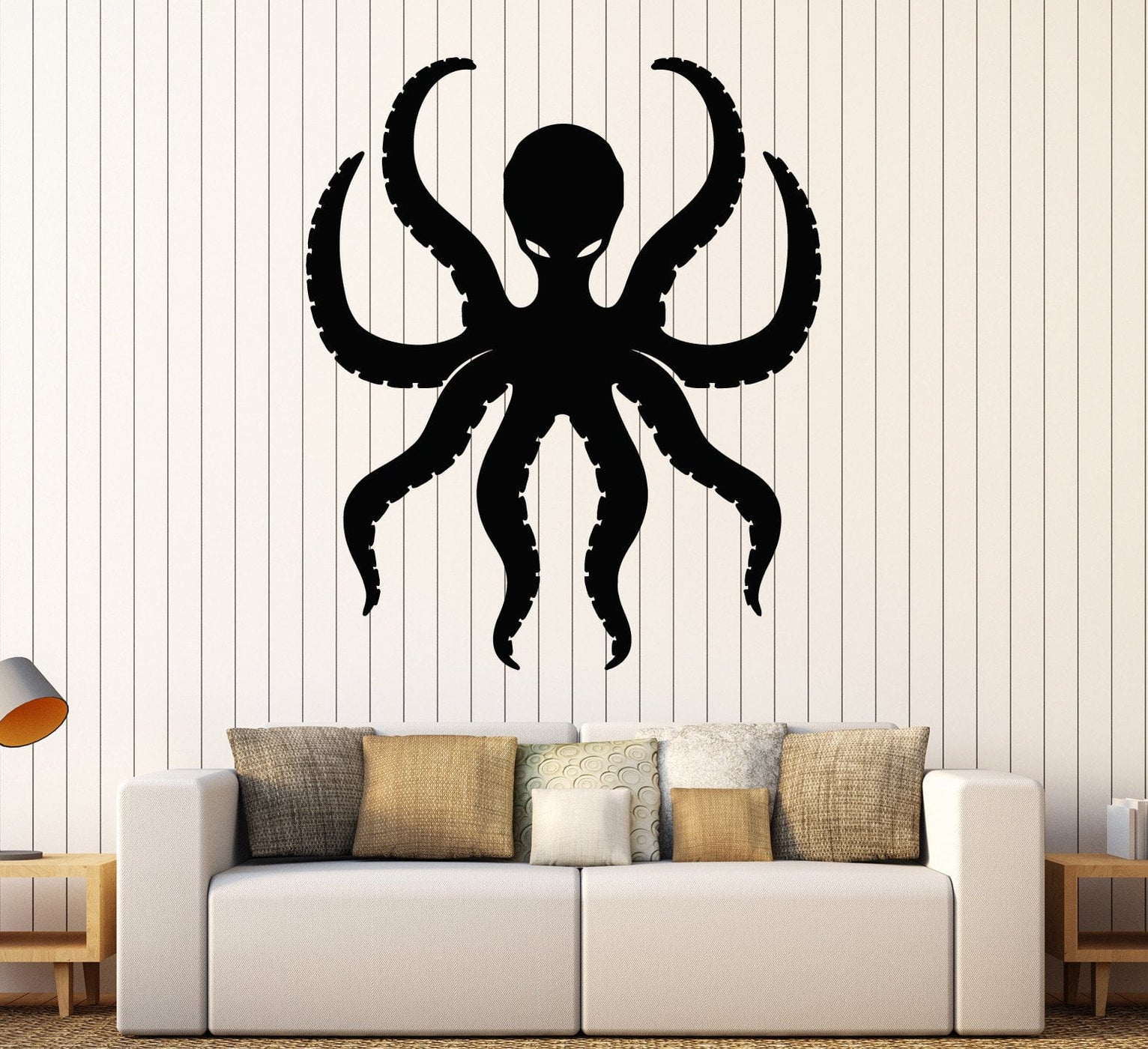 Vinyl Wall Decal Octopus Tentacles Marine Animal Ocean Stickers Unique ...