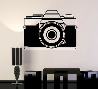 Vinyl Wall Decal Photo Art Vintage Old Camera Stickers Mural Unique Gi ...
