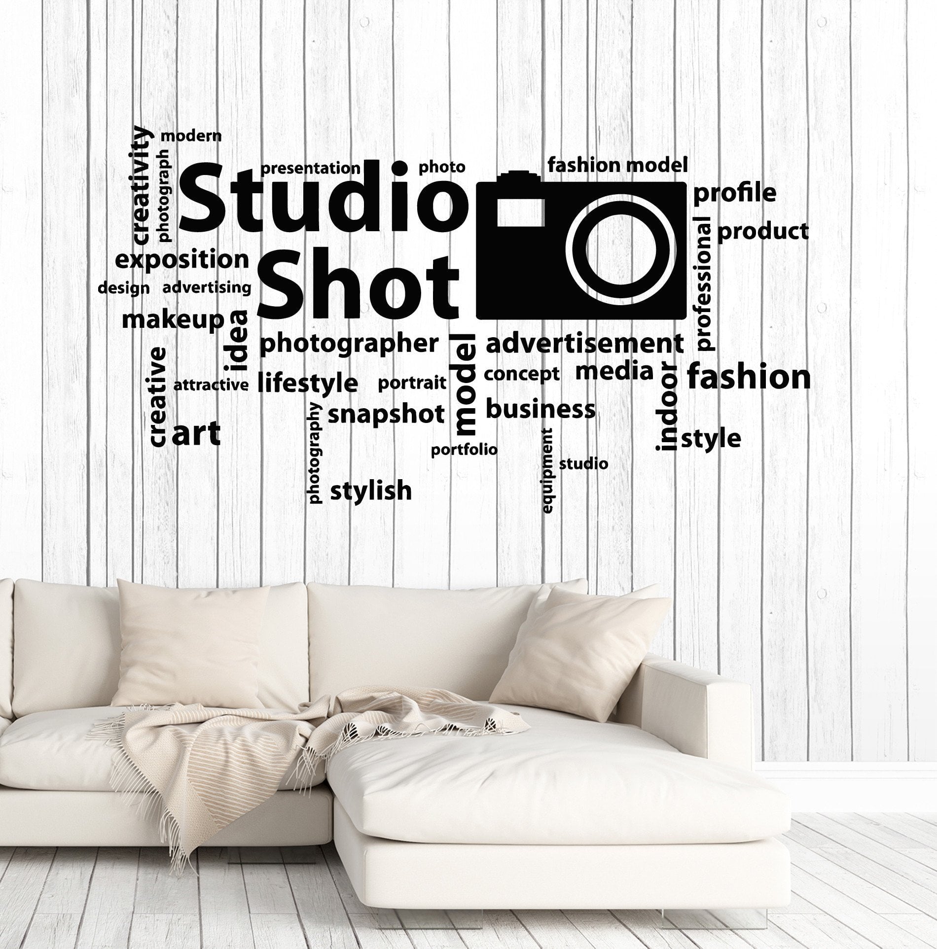 Vinyl Wall Decal Photo Studio Art Photographer Words Stickers Unique G ...