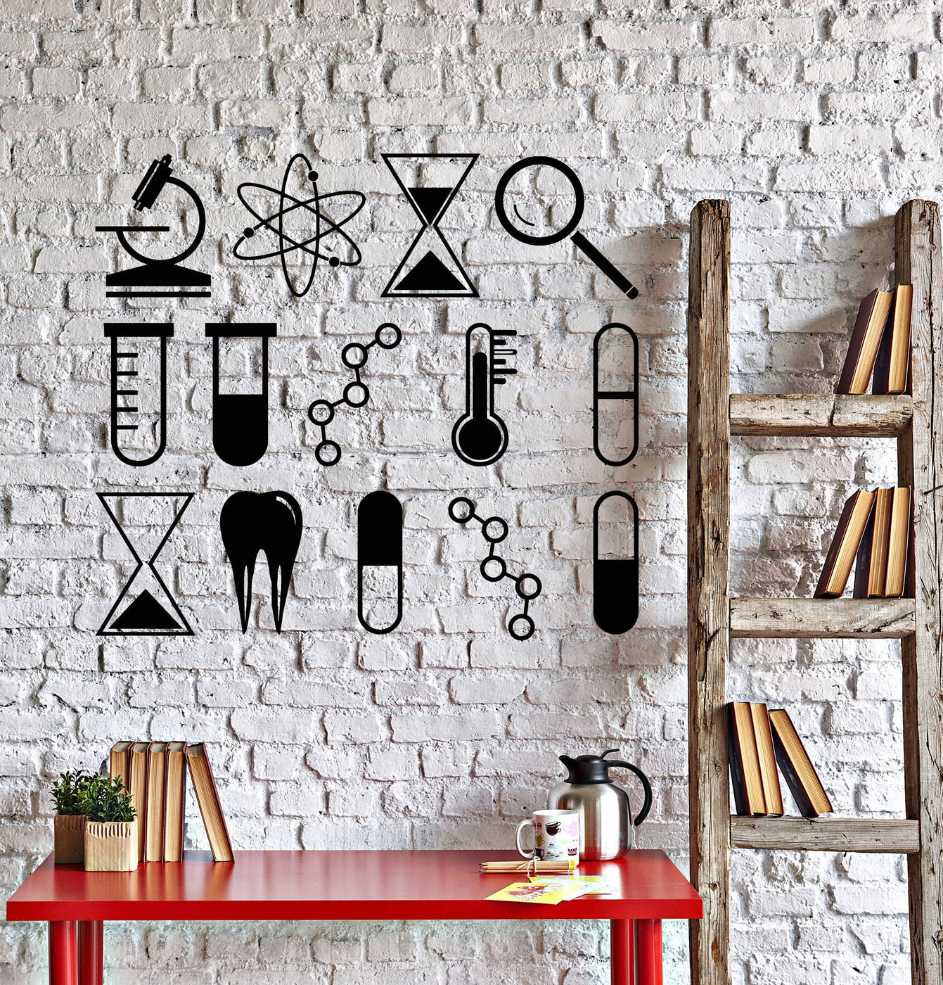 Vinyl Wall Decal Science University School Laboratory Chemistry Sticke ...