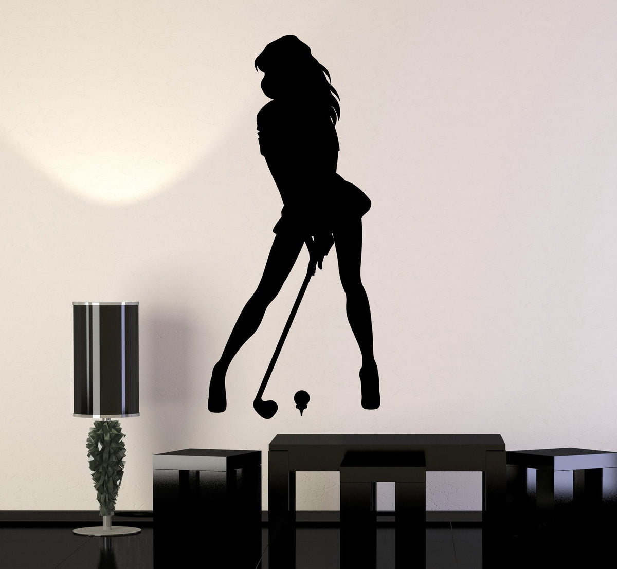 Vinyl Wall Decal Sexy Golfer Golf Player Club Woman Stickers Unique Gi ...