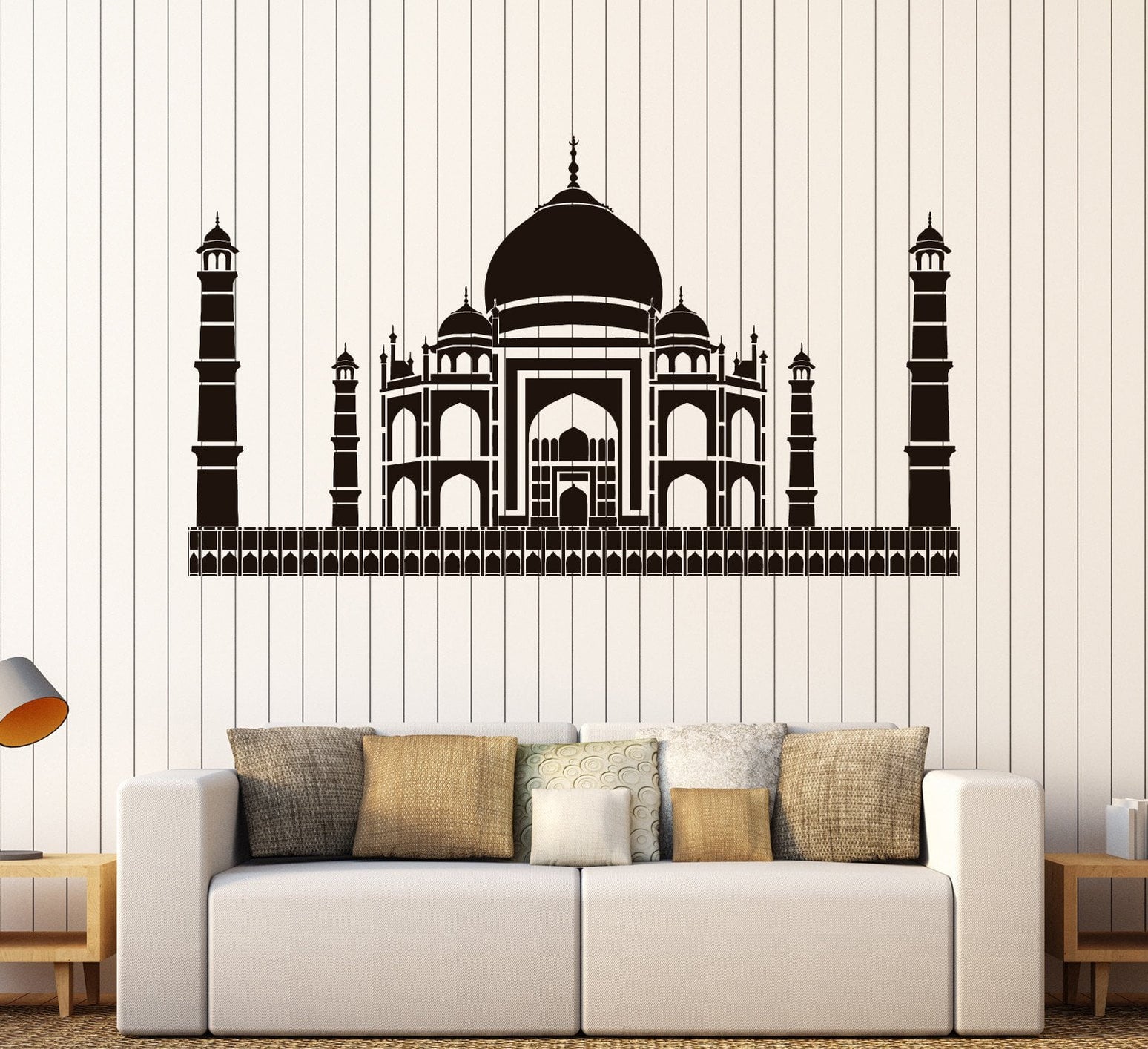 Vinyl Wall Decal Taj Mahal Architecture Mosque India Stickers Unique G ...