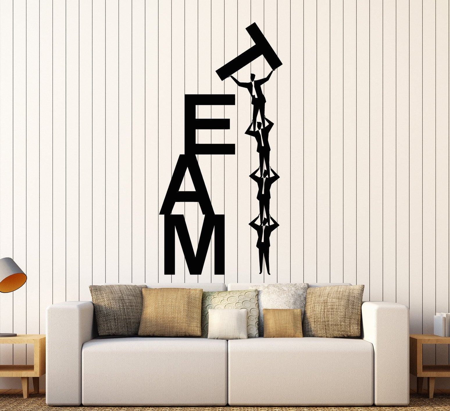 Vinyl Wall Decal Team Work Teamwork Office Quote Business Word Sticker ...