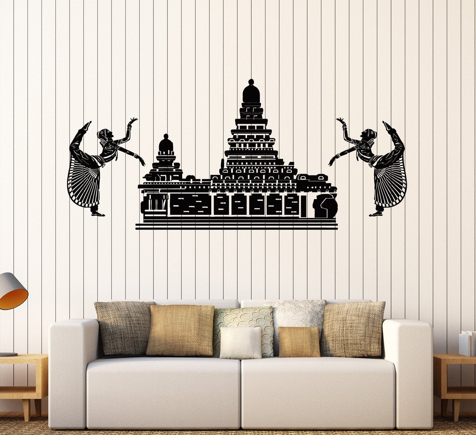 Vinyl Wall Decal Thailand Thai Temple Dancing Woman Stickers Unique Gi ...