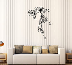 Vinyl Wall Decal Sakura Japanese Cherry Flower Floral Art Stickers Uni ...