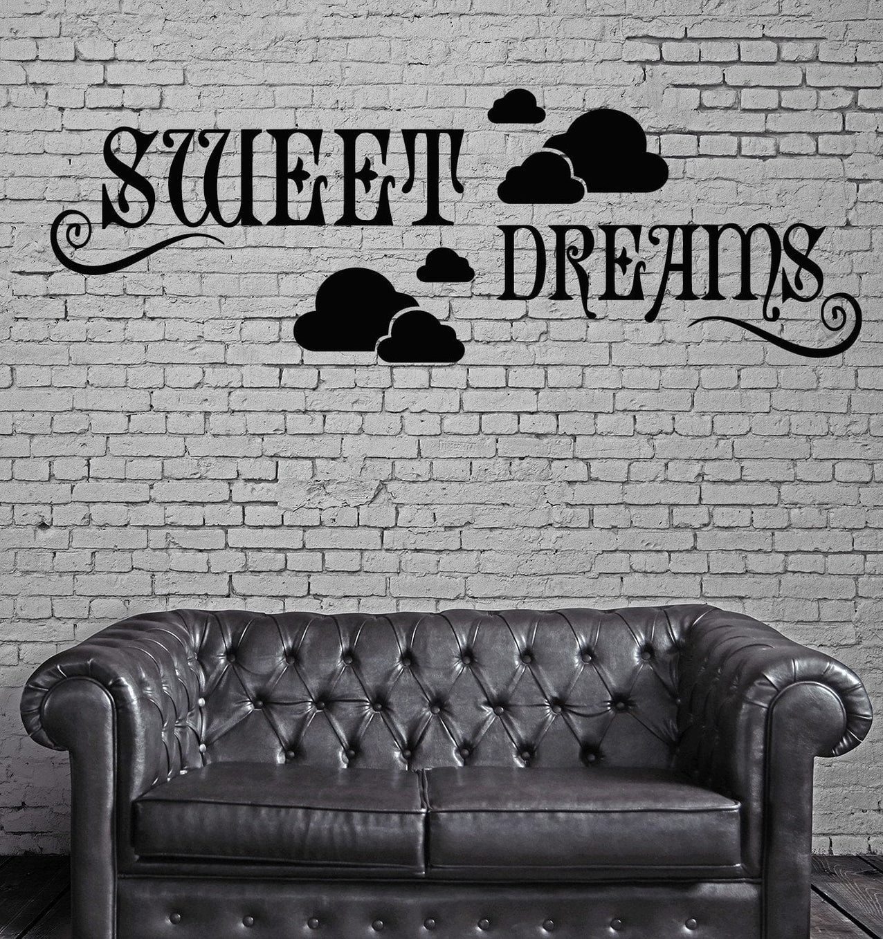 Vinyl Decal Bedroom Sweet Dreams Cloud Decor for Room Wall Sticker Uni ...