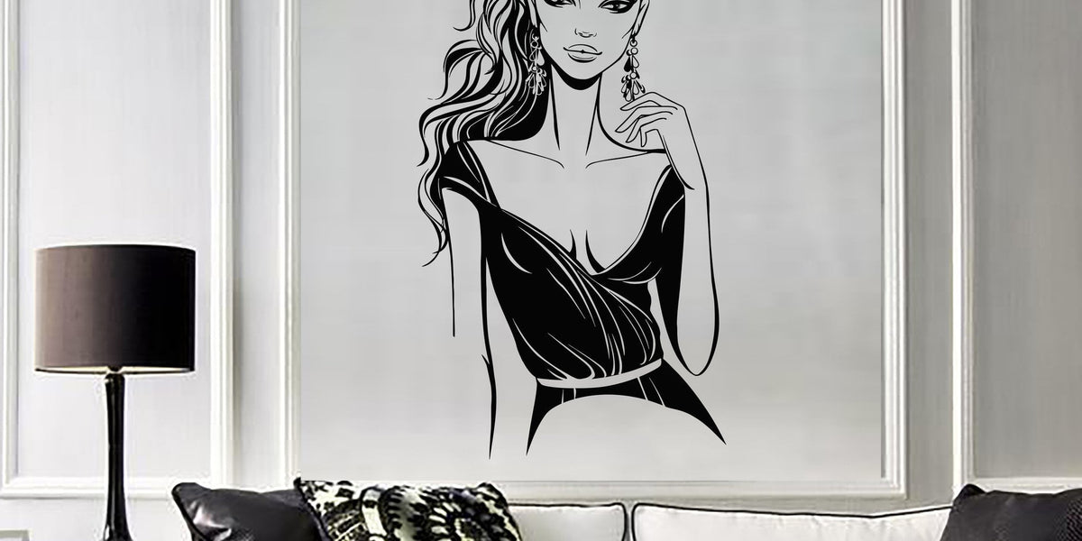 Vinyl Decal Fashion Girl Woman Style Beauty Salon Wall Stickers Unique ...