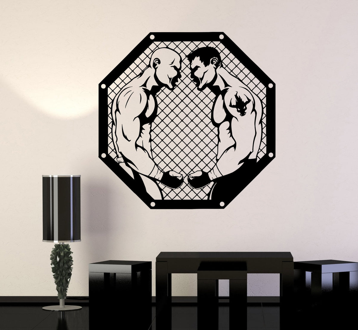 Wall Decal MMA Fighters Fan Martial Arts Sport Fight Vinyl Stickers Un ...