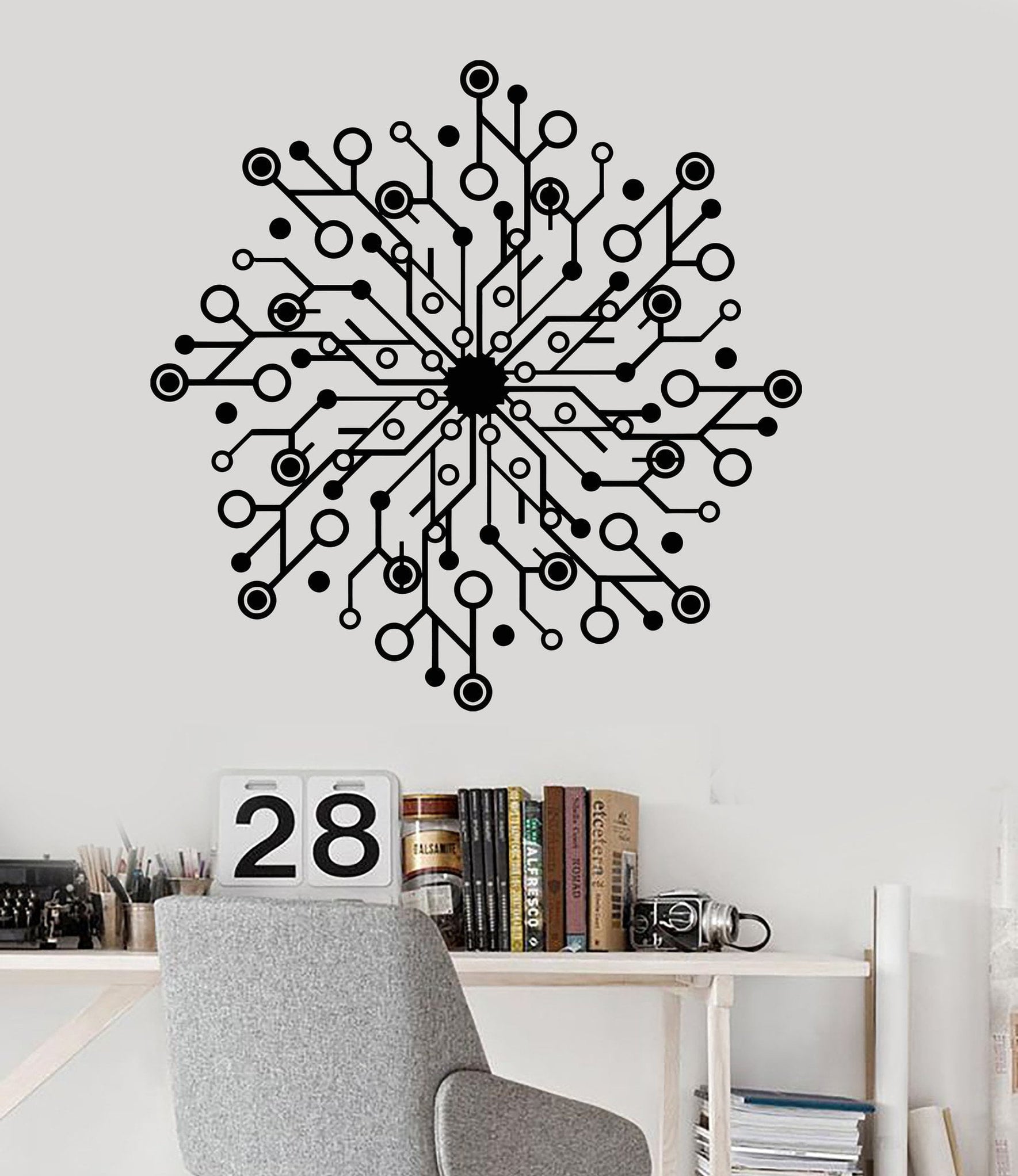 Vinyl Wall Decal Computer Chip Geek IT Hardware Decor Stickers Mural U ...