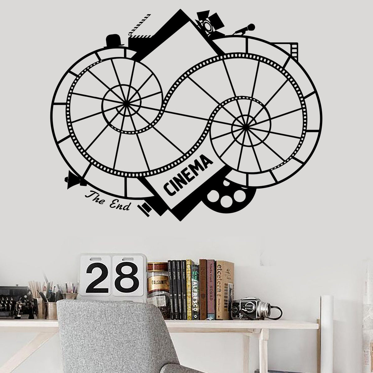 Vinyl Wall Decal Cinema Movie Art Film Filmstrip Cinematography Sticke ...