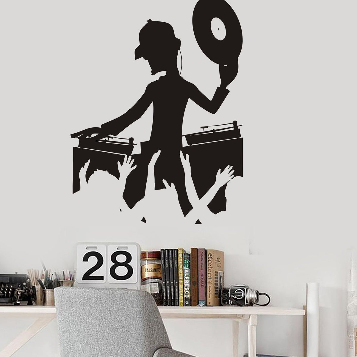 Wall Decal DJ Night Club Music Dance Floor Art Vinyl Stickers Unique G ...