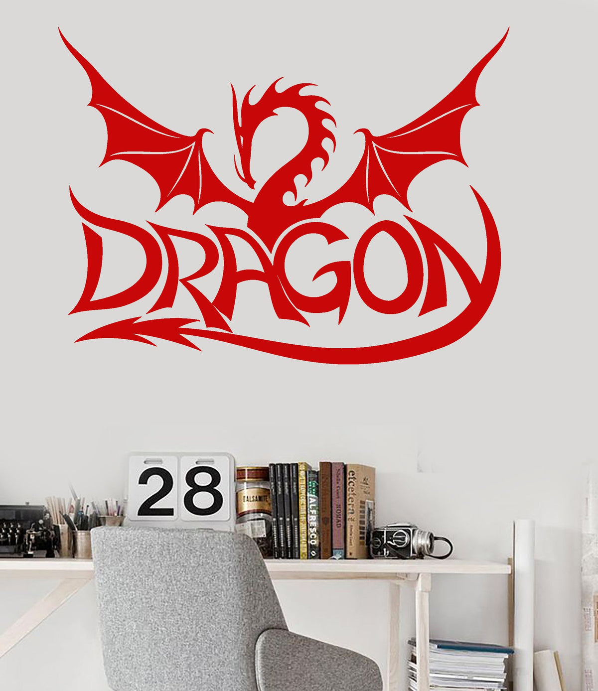 Vinyl Wall Decal Dragon Children's Room Myth Fantasy Kids Art Stickers ...