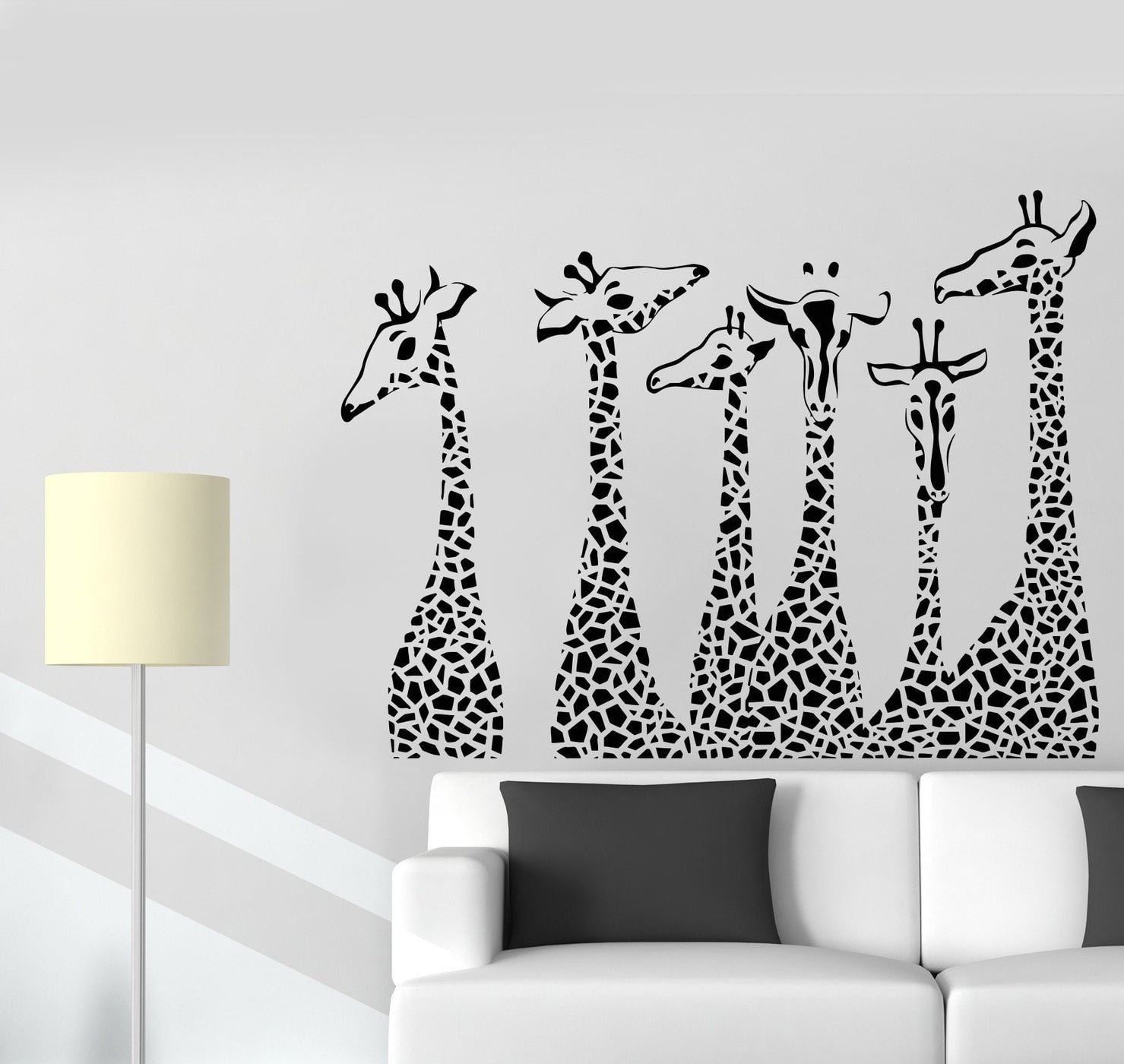 Vinyl Wall Decal Giraffes Animals House Interior Room Stickers Unique ...
