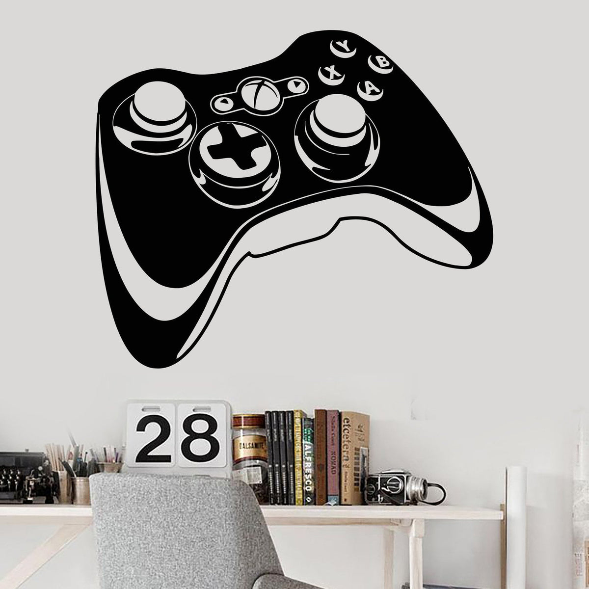 Vinyl Wall Decal Joystick Video Games Gift for Teen Gaming Stickers Un ...