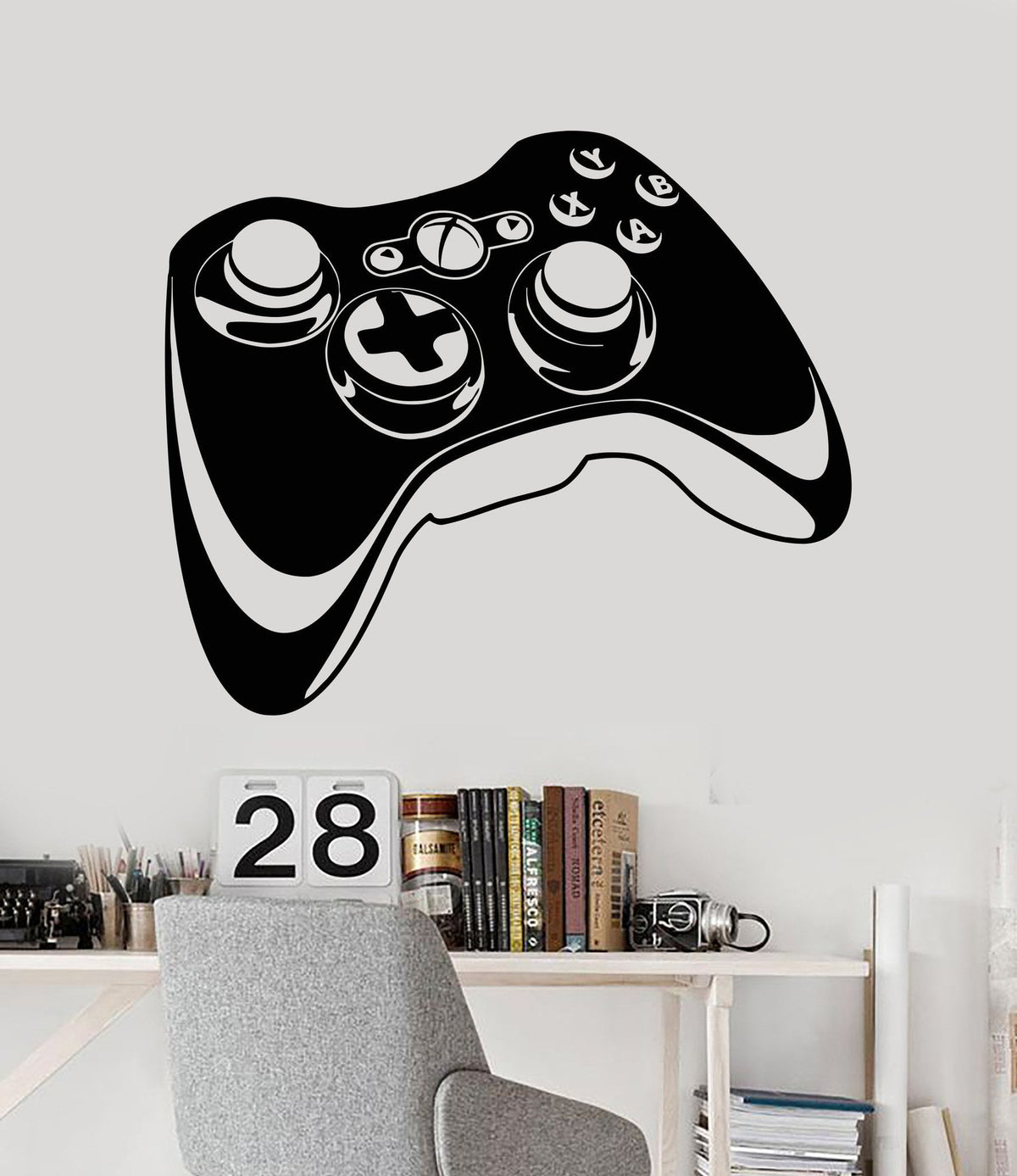 Vinyl Wall Decal Joystick Video Games Gift for Teen Gaming Stickers Un ...