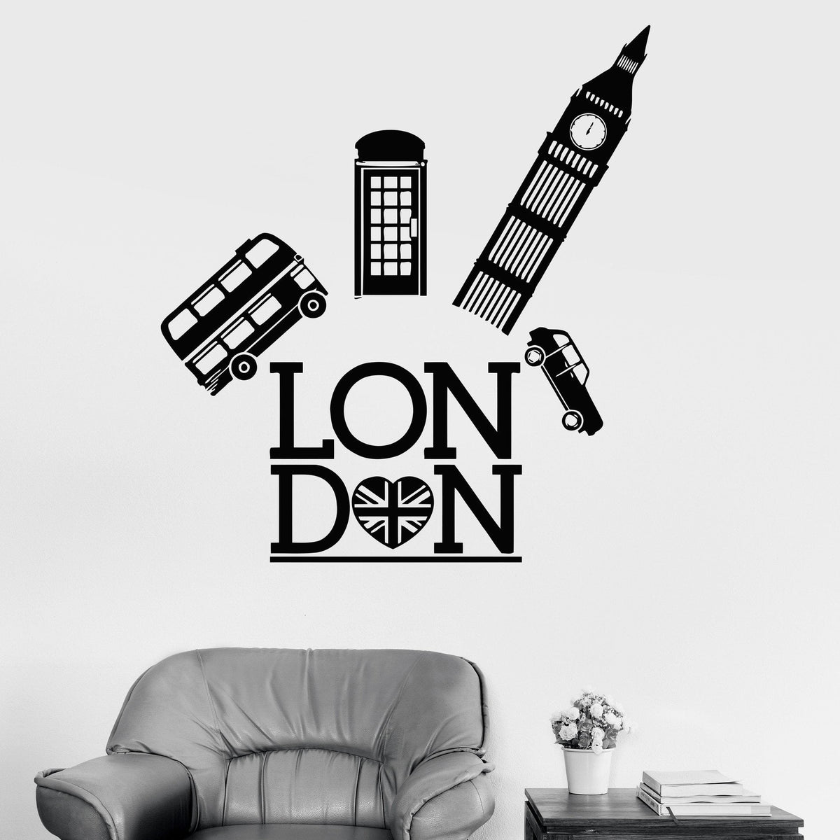 Vinyl Wall Decal London United Kingdom UK Big Ben Great Britain Sticke ...