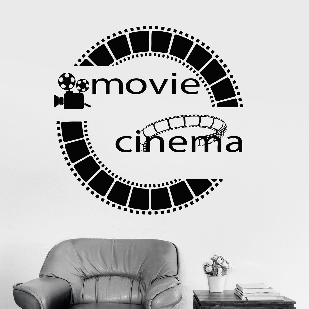 Vinyl Wall Decal Film Cinema Movie Cinemaddict Stickers Mural Unique G ...