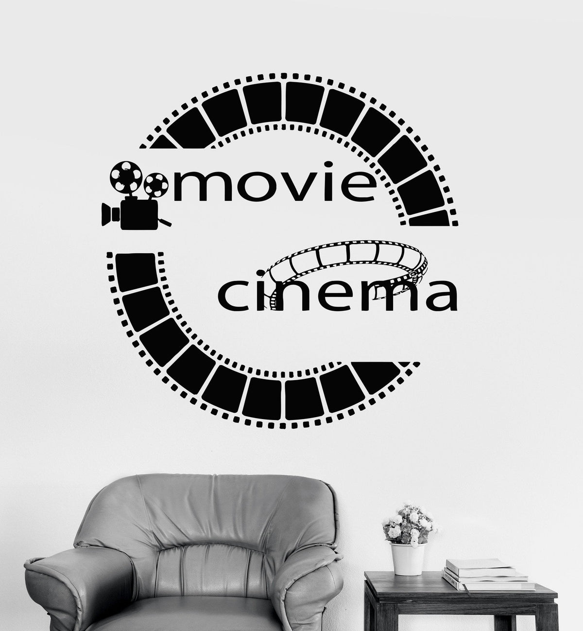 Vinyl Wall Decal Film Cinema Movie Cinemaddict Stickers Mural Unique G ...