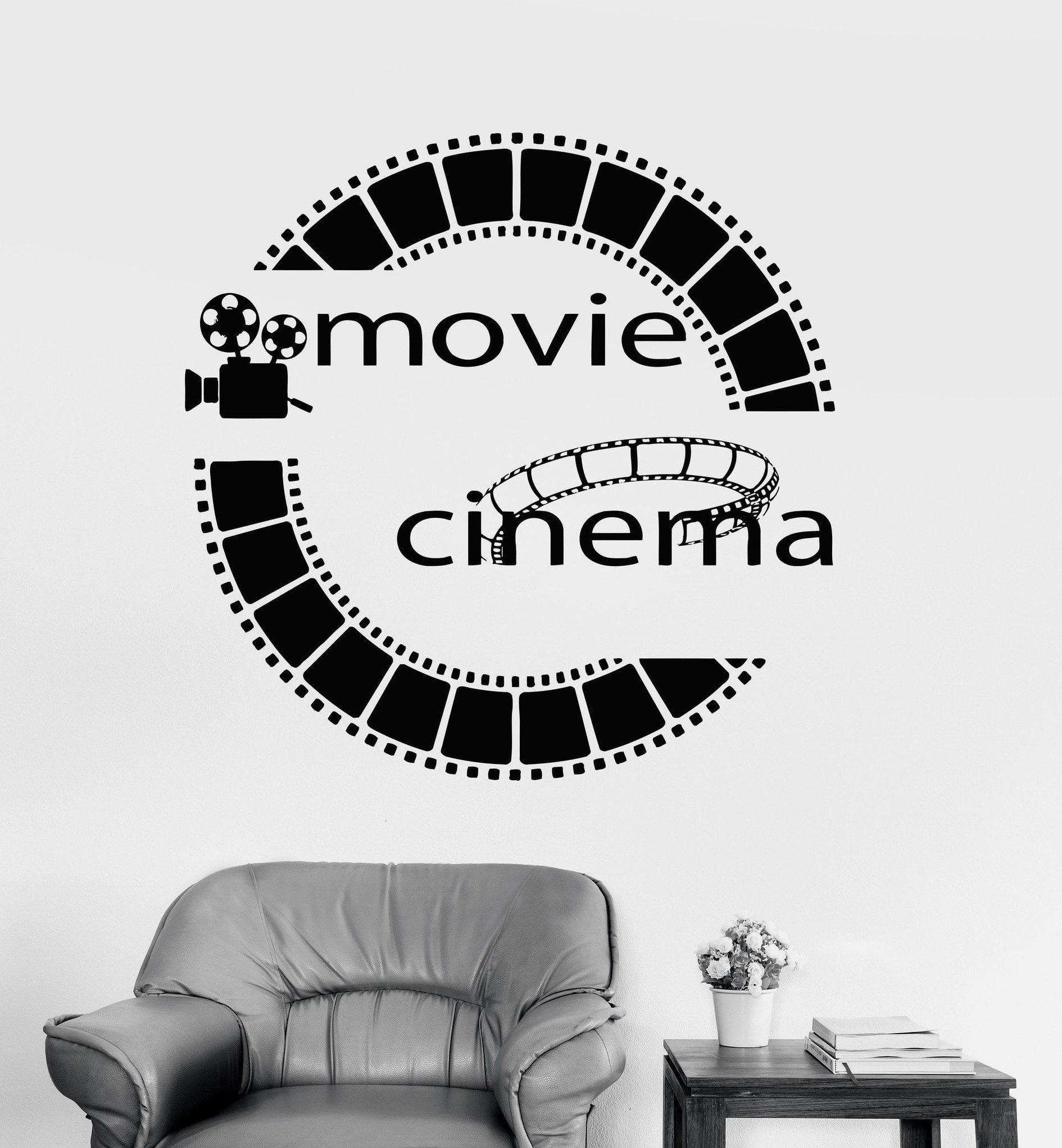Vinyl Wall Decal Film Cinema Movie Cinemaddict Stickers Mural Unique G ...