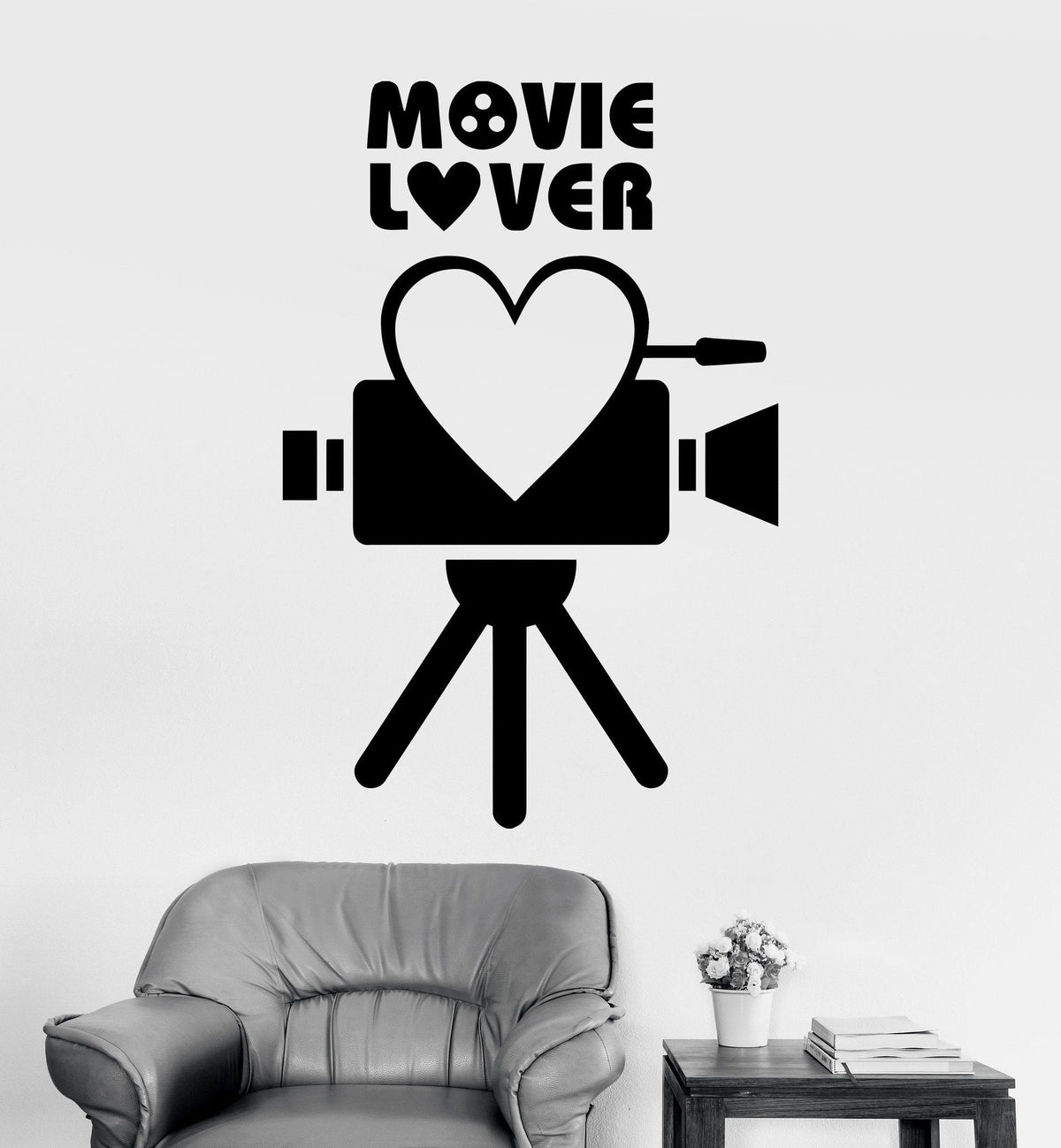 Vinyl Wall Decal Movie Lover Film Cinema Camera Art Decor Stickers Uni ...