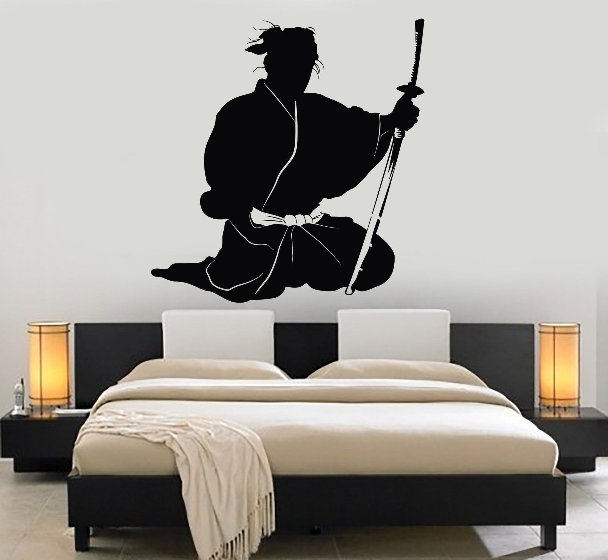 Vinyl Wall Decal Samurai Japanese Warrior Asian Art Stickers Unique Gi ...