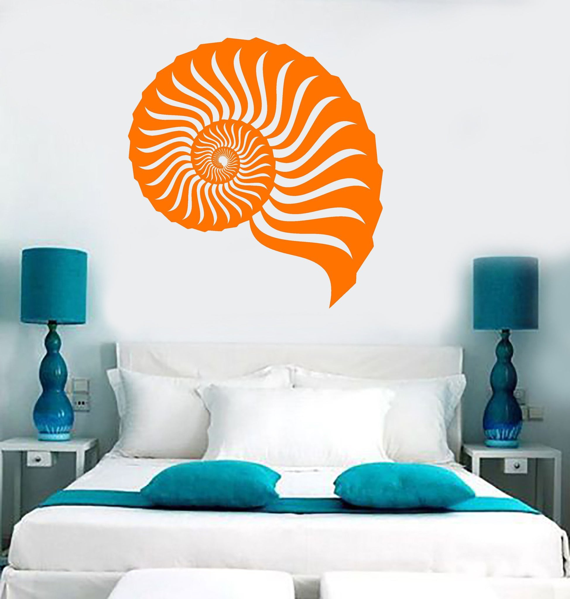 Vinyl Wall Decal Seashell Marine Sea Beach Style Room Stickers Unique ...