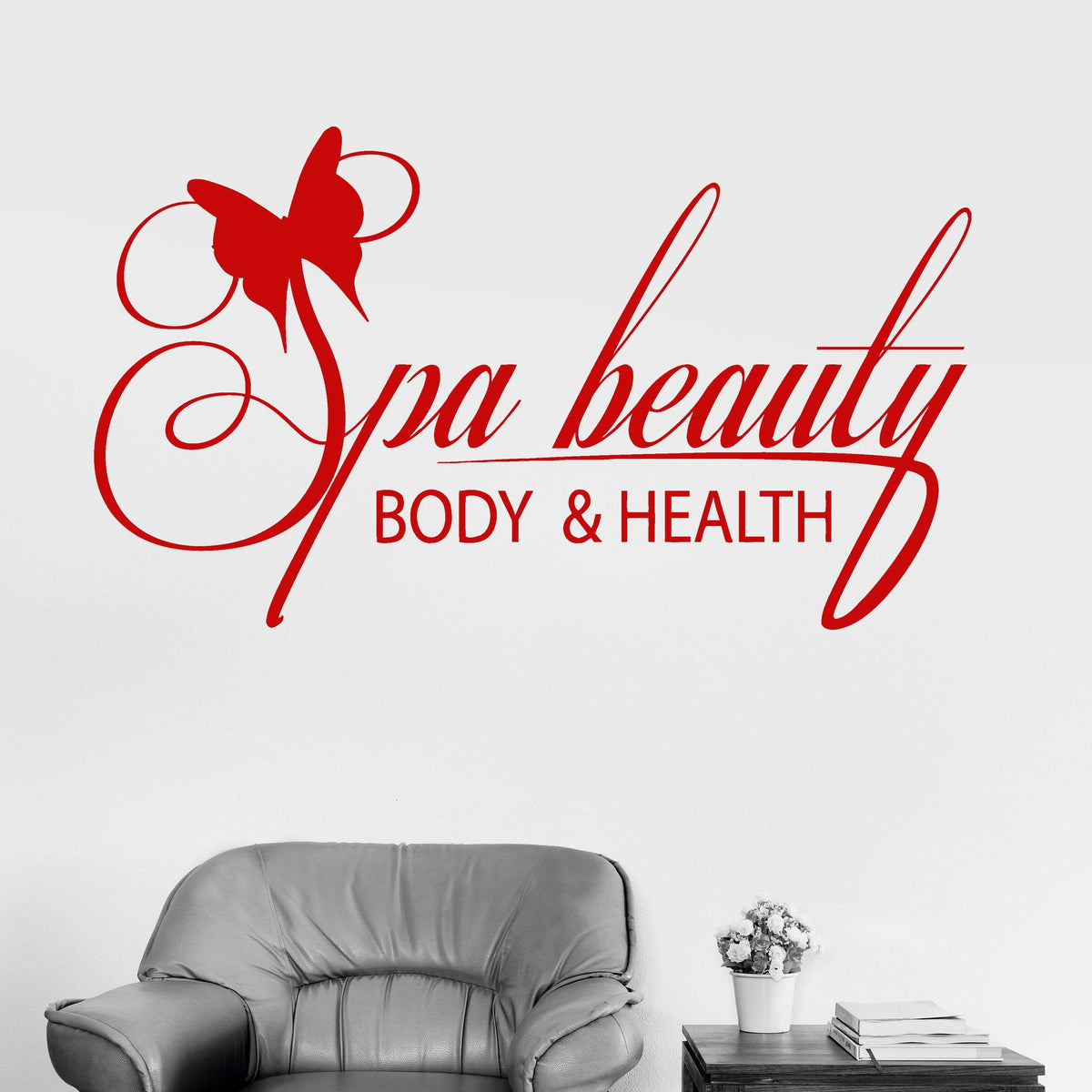 Vinyl Wall Decal Spa Salon Body Health Relax Therapy Stickers Mural Un ...