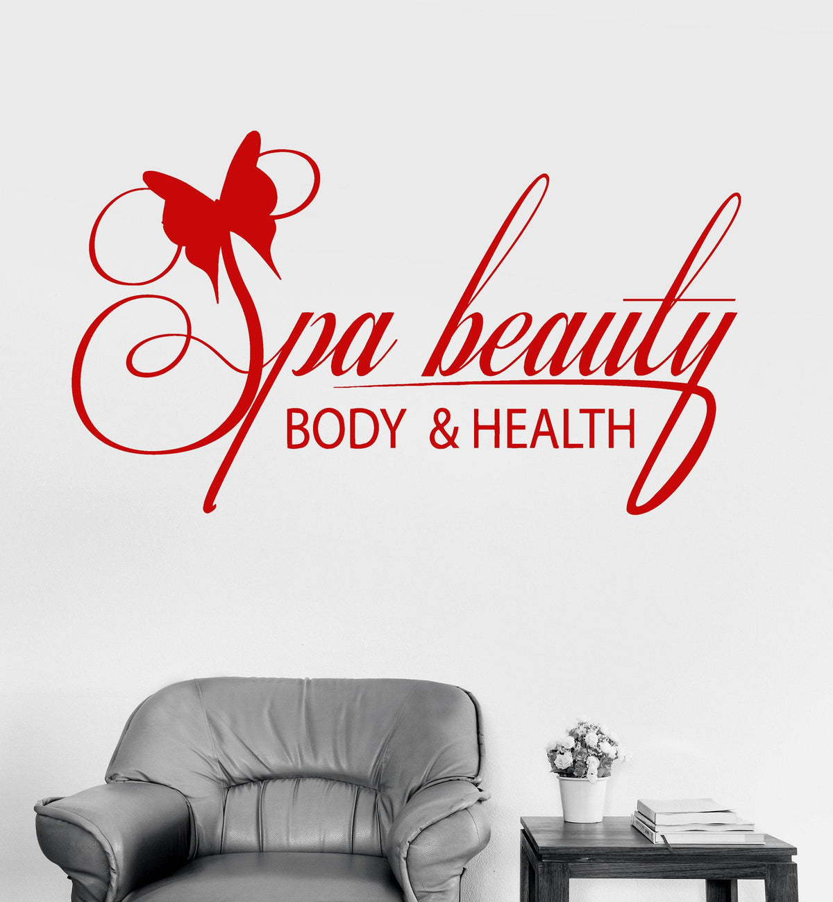 Vinyl Wall Decal Spa Salon Body Health Relax Therapy Stickers Mural Un ...
