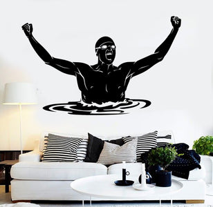 Vinyl Wall Decal Swimmer Swimming Pool Swim Sport Stickers Unique Gift ...