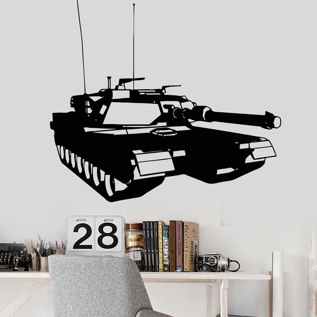 Vinyl Wall Decal Tank Military War Boys Room Children's Room Stickers ...