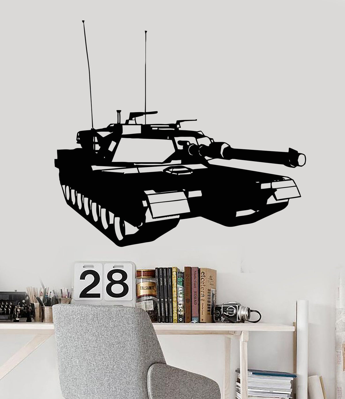 Vinyl Wall Decal Tank Military War Boys Room Children's Room Stickers ...