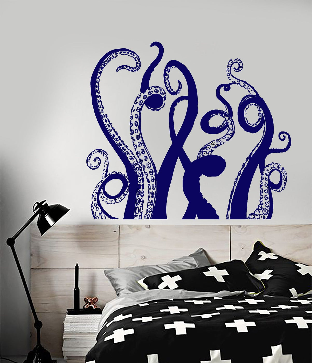 Vinyl Wall Decal Octopus Tentacles Marine Decor Bathroom Art ...