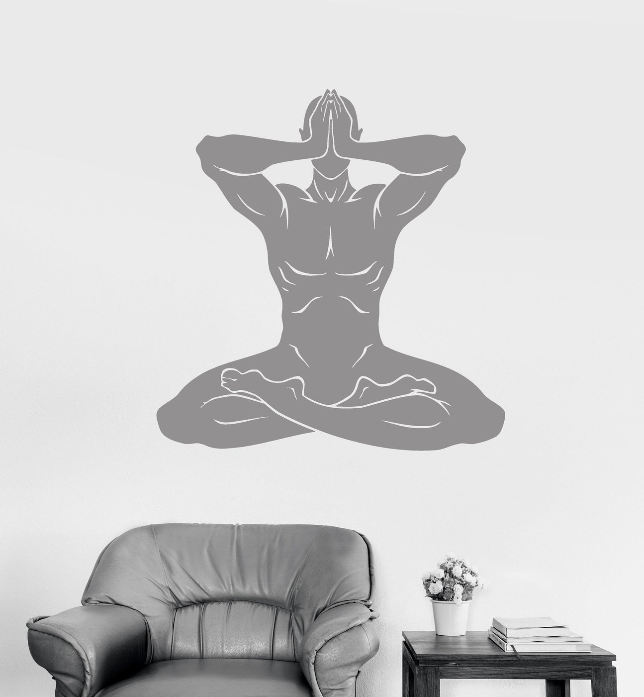 Wall Decal Mantra Yoga Meditation Buddhism Prayer Vinyl Stickers Uniqu ...
