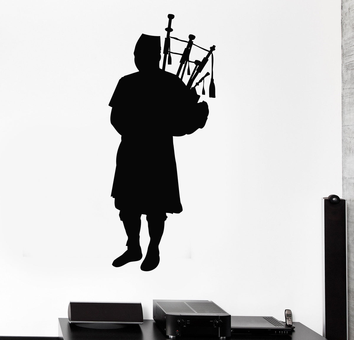 Wall Decal Bagpipes Piper Musical Instrument Scottish Scotland Sticker ...